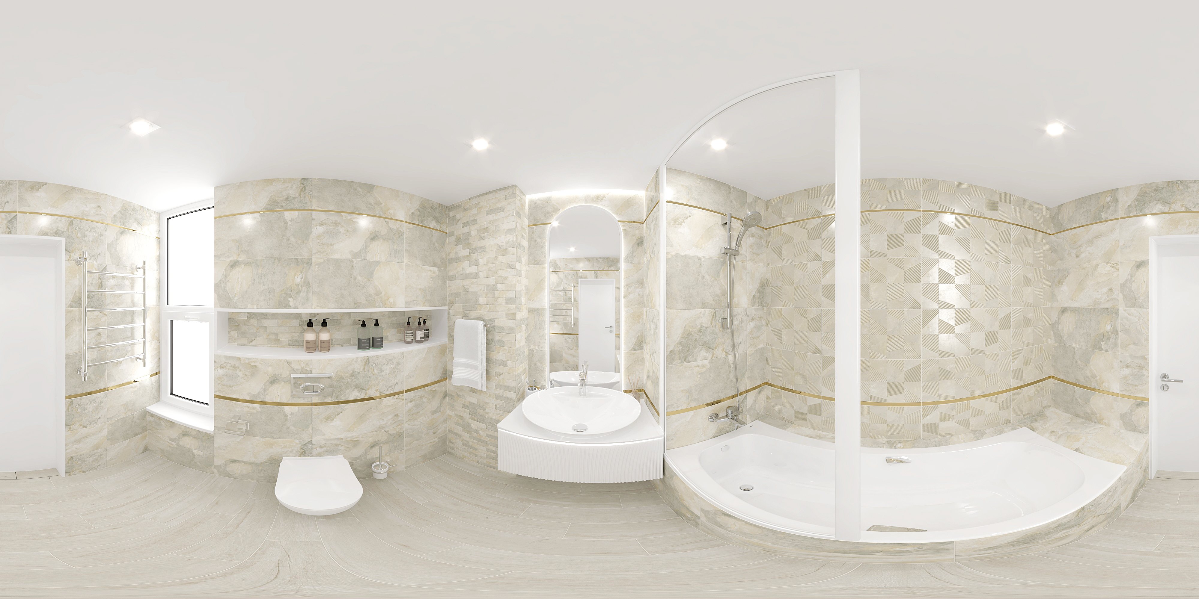 Дизайн-проект из плитки и керамогранита Laparet Arno - интернет-магазин Отделкино City