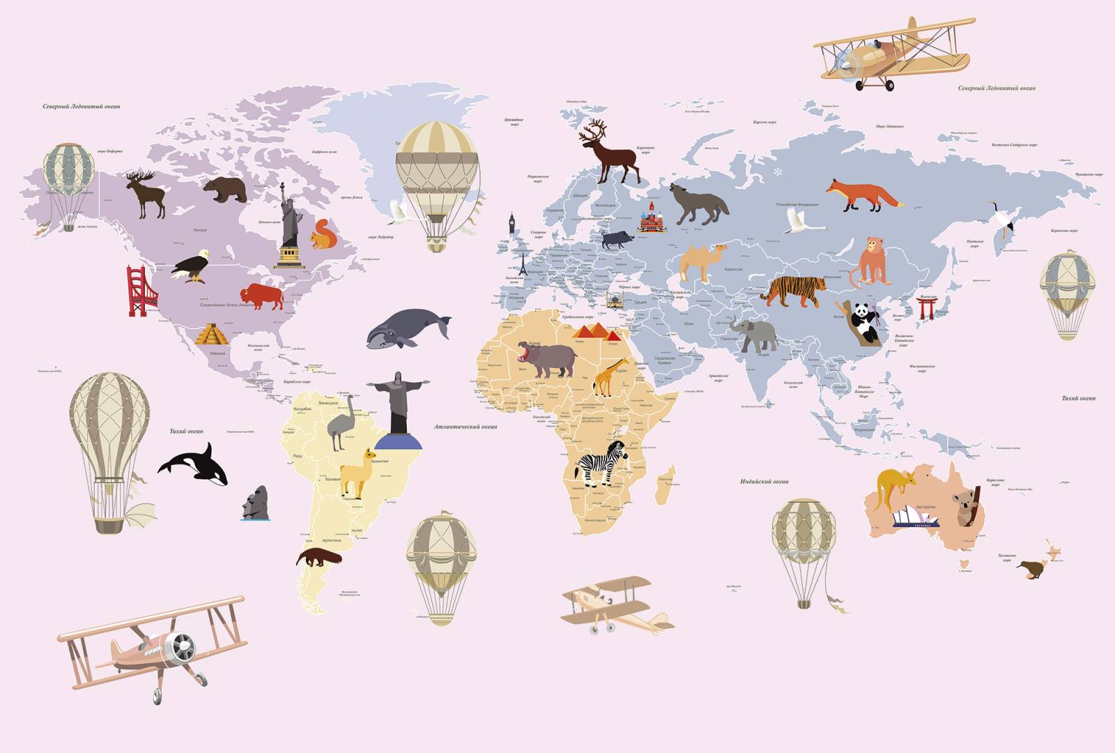 Фреска Ortograf Для самых маленьких 33732 Карта с достопримечательностями 3 Флорентина ...