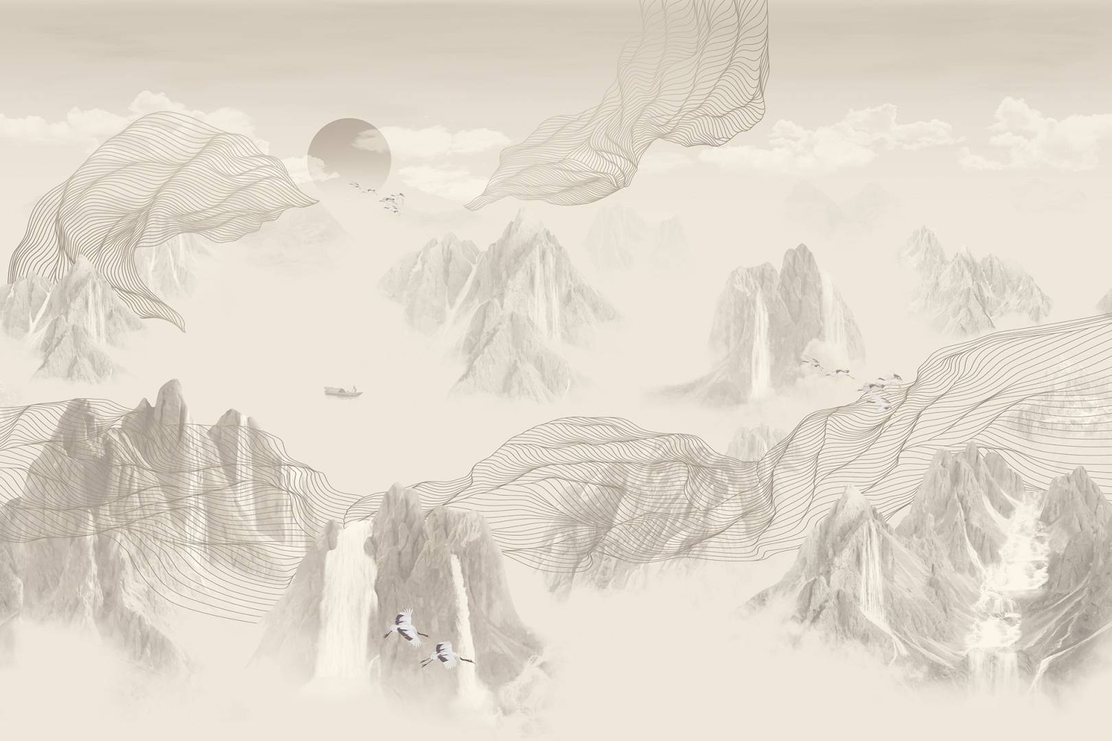 Фреска Ortograf Artline 34567 Mountain abstraction Кракелюр Золото FK-G - купить за 8800 руб. в ...