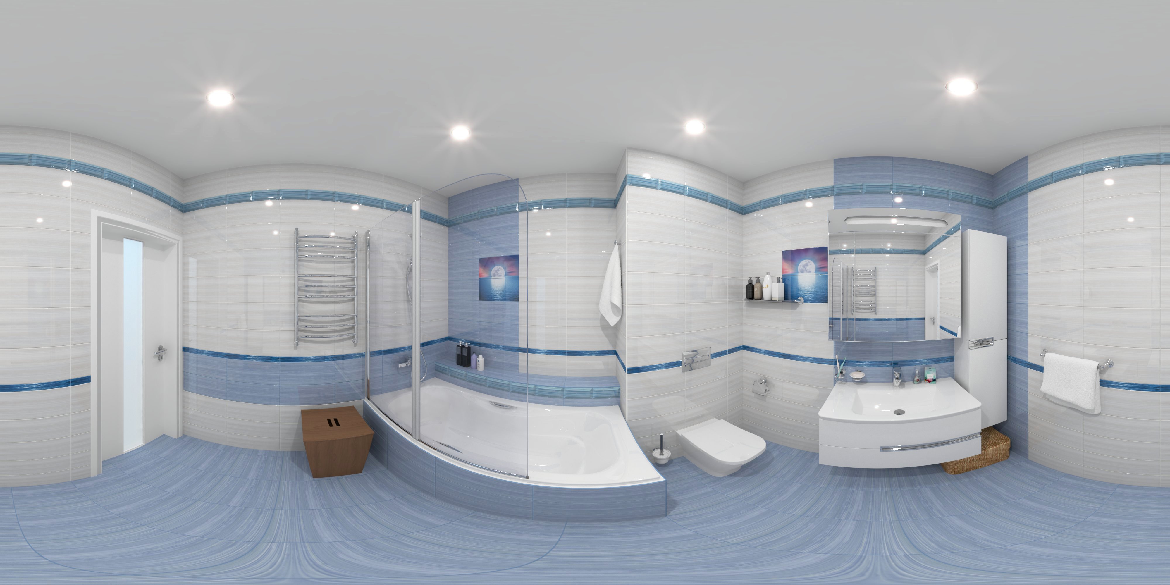 Дизайн-проект из плитки и керамогранита Ceramica Classic Луна and Sun - интернет-магазин ...