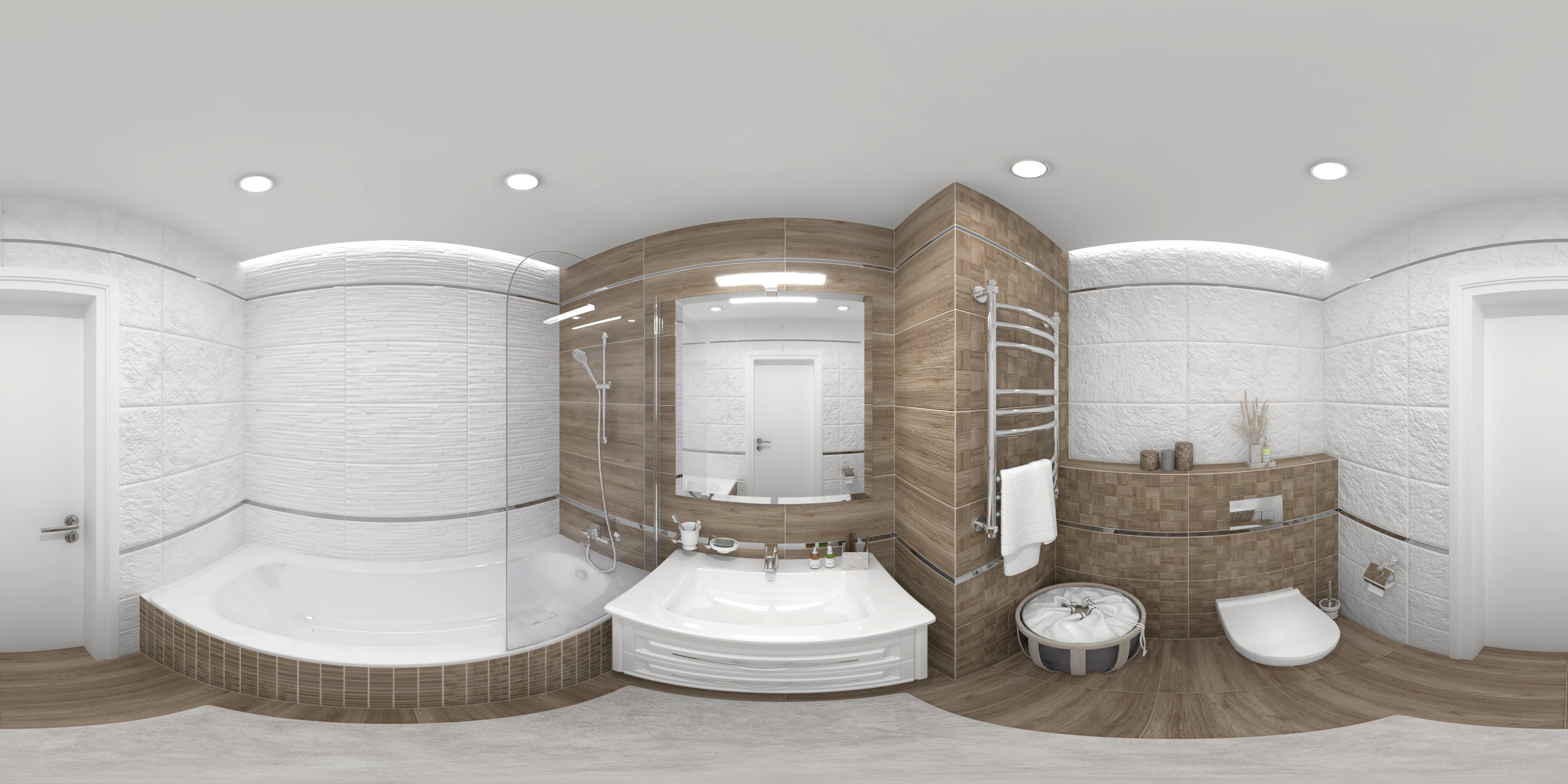 Дизайн-проект из плитки и керамогранита Laparet Like Timber beige - интернет-магазин Отделкино City