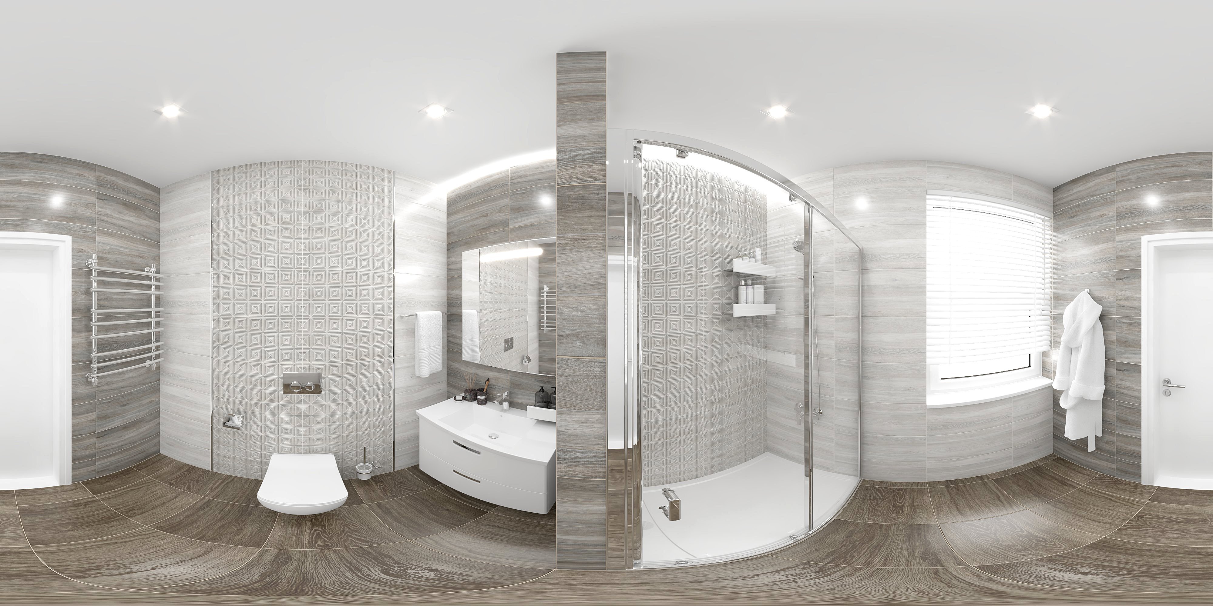 Дизайн-проект из плитки и керамогранита Laparet Flint табачный - интернет-магазин Отделкино City