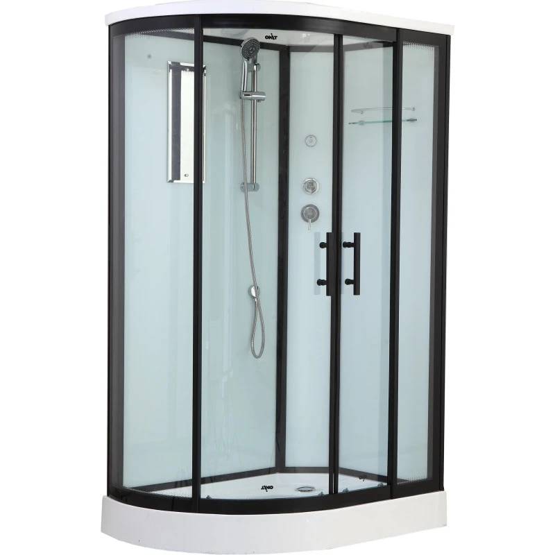 Душевая кабина Timo Standart T-6602 B R профиль черный, с низким ...