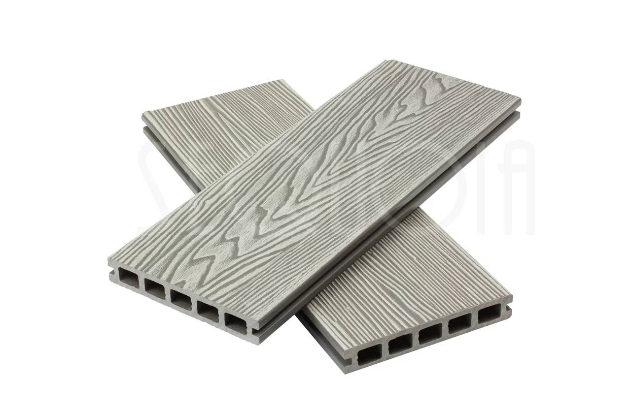 Доска террасная Sequoia Dual 3D Wood Gray 4000х146х24 - купить за 2360 ...