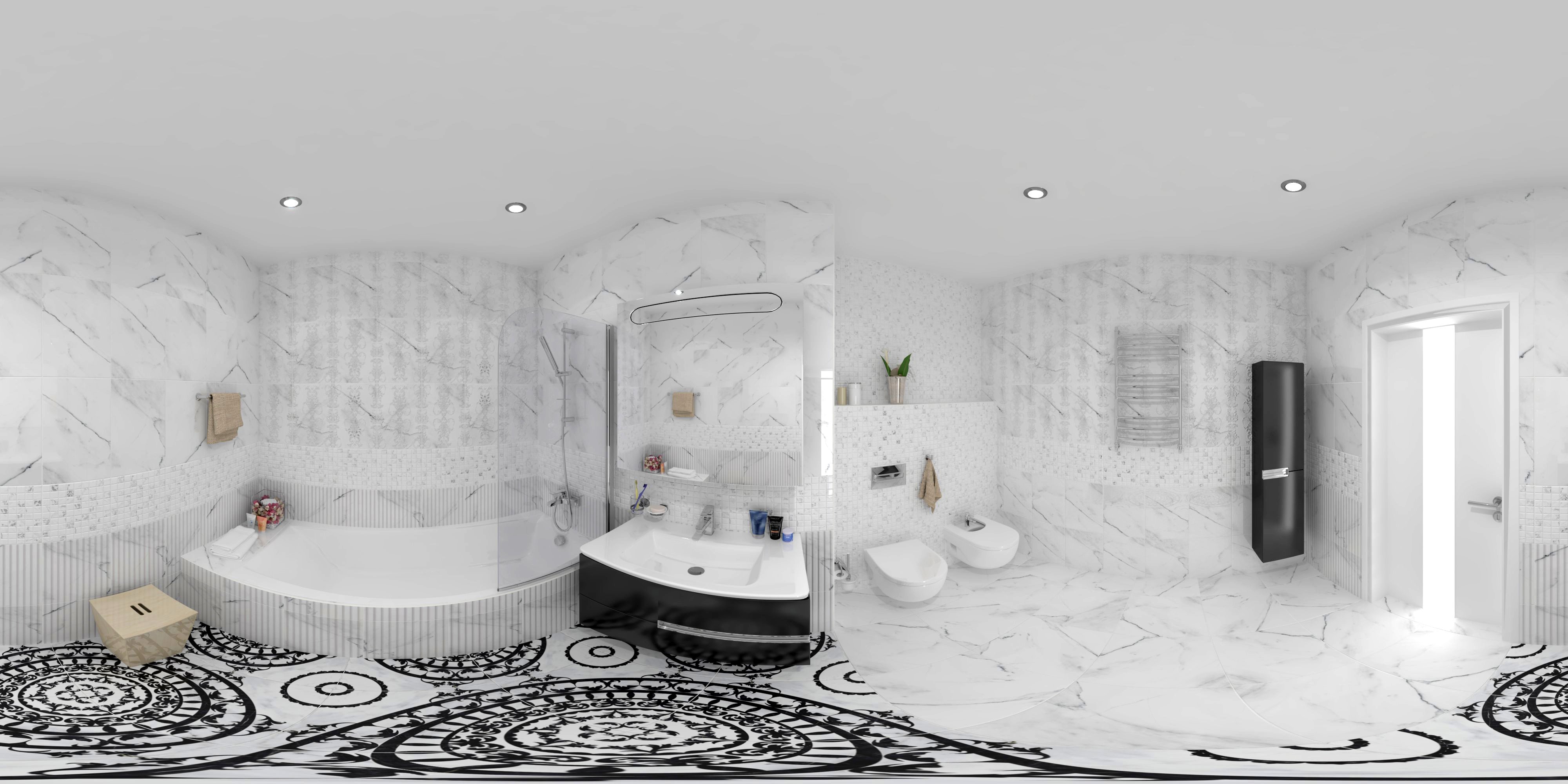 Дизайн-проект из плитки и керамогранита Cersanit Oriental - интернет-магазин Отделкино City