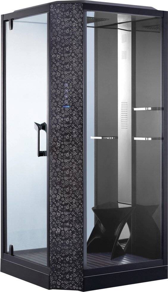 Душевая кабина Orans SR-89101LS черная, с хамамом и сиденьем - купить ...